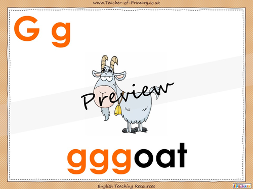 g, o, c, k - Letters and Sounds - Phonics Phase 2, Set 3 | Teaching ...