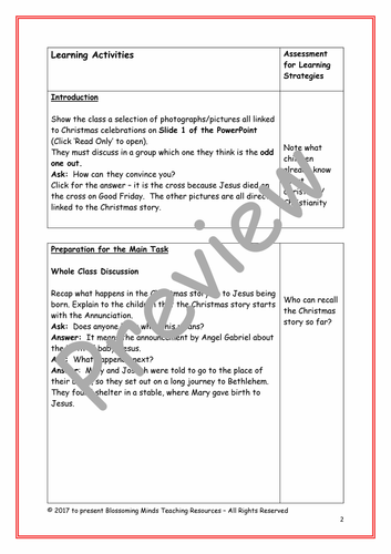 KS2 Christmas RE Lesson - The shepherds visit Jesus | Teaching Resources
