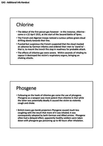 Gas Attack in World War One - WWI Poem as Source - Dulce Et Decorum Est ...