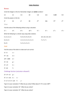 Index Notation | Teaching Resources