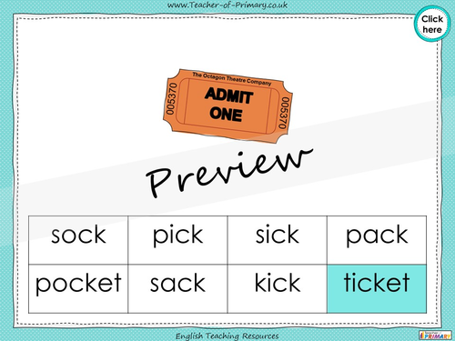 ck, e, u, r - Letters and Sounds - Phonics Phase 2, Set 4 | Teaching ...