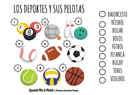 SPORTS VOCABULARY ACTIVITIES SPANISH | Teaching Resources