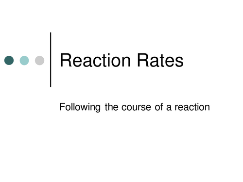 Reaction rates presentation | Teaching Resources
