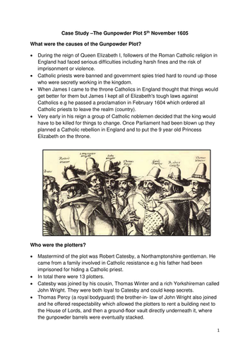Lesson 8 Gunpowder Plot- Edexcel 9-1 Crime and Punishment | Teaching ...
