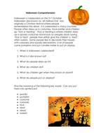 Halloween Lesson for ESOL/ESL/EAL/EFL Learners | Teaching Resources