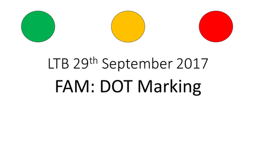 Whole School CPD: Guide and ideas for DOT marking | Teaching Resources