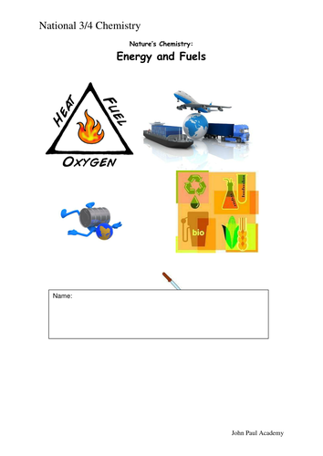 Energy and fuels booklet | Teaching Resources