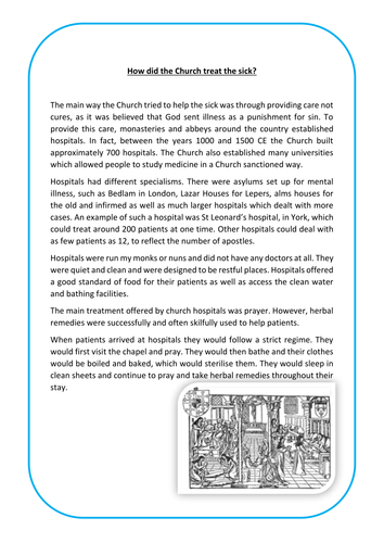 Medieval Medicine and the Church | Teaching Resources