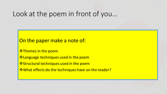 AQA Anthology Poetry Lessons (Bayonet Charge - The Emigree - Tissue ...