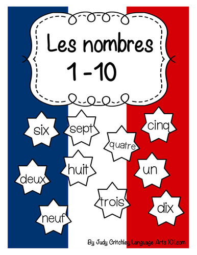 French Numbers 1-10 Practice Worksheets/ Fiches activités Les Nombres 1 ...