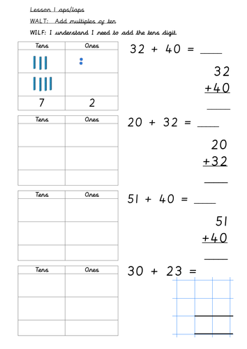 Year 2 Maths Block 2 Addition and Subtraction White Rose Planning and ...
