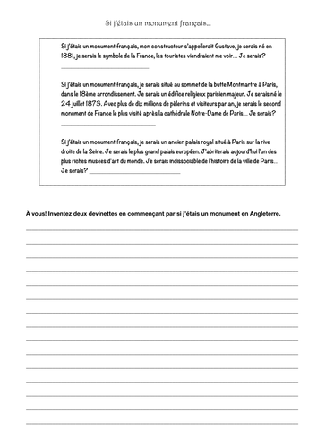 French practice conditional tense | Teaching Resources