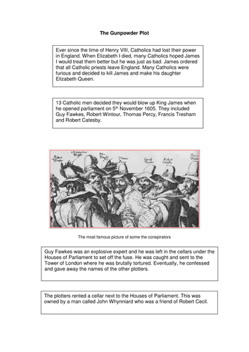 The Stuarts - KS3 - Lesson 2 - Gunpowder Plot | Teaching Resources