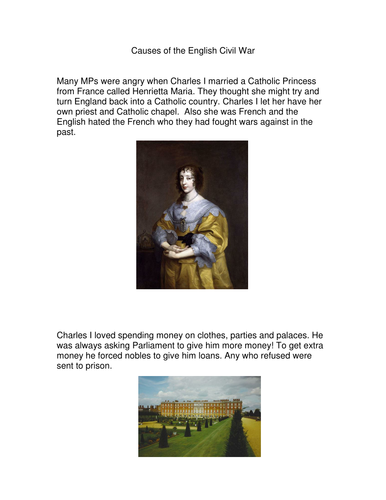 The Stuarts -KS3 - Lesson 4 - Charles I and the causes of the English ...