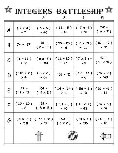 Integers Bundle 7 Worksheets (3 items in this Set) | Teaching Resources