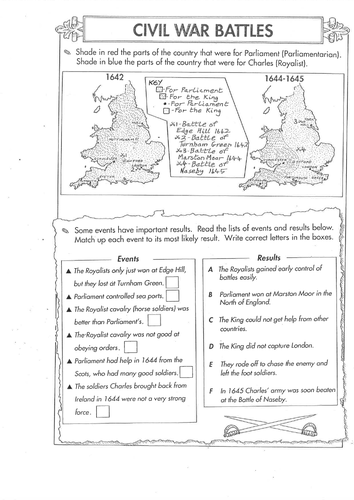 The Stuarts - KS3 -Lesson 6 - Civil War | Teaching Resources