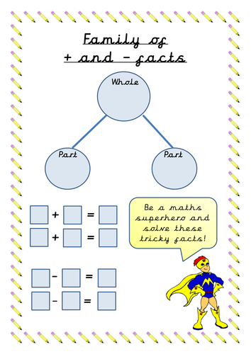 Part part whole addition subtraction mats ks1 | Teaching Resources