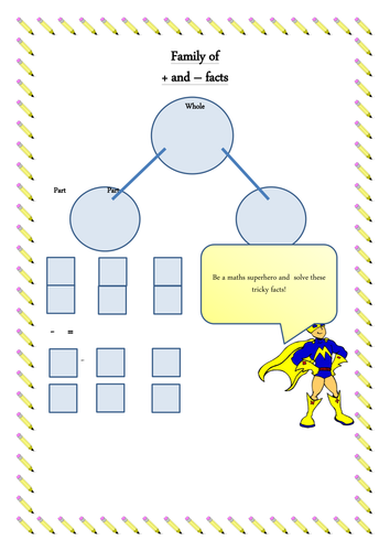 Part part whole addition subtraction mats ks1 | Teaching Resources
