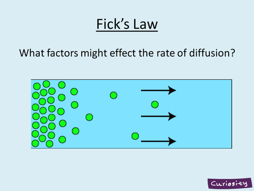 Diffusion factors and Fick's Law | Teaching Resources
