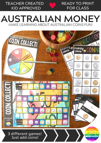 Australian Money - Coins Games Pack | Teaching Resources