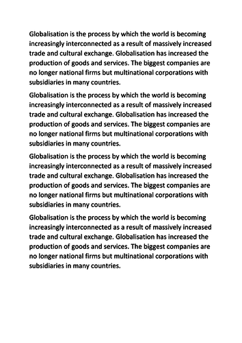 6.1.1 Introduction to Globalisation and Global Trade | Teaching Resources