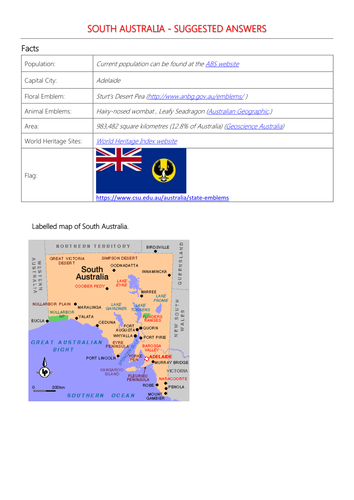 Australia - Geography worksheets and activities | Teaching Resources