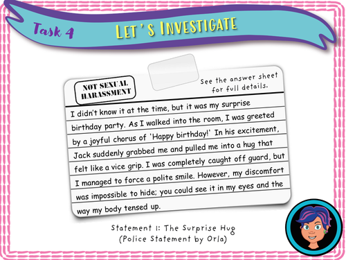 Sexual Harassment Introduction PSHE | Teaching Resources