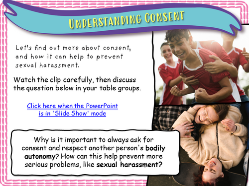 Sexual Harassment Introduction PSHE | Teaching Resources