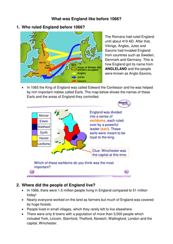 Medieval Realms - Lesson 1 - What was England like in 1066? | Teaching ...