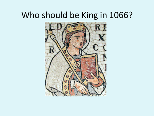 Medieval Realms - Lesson 2 - Who should be King in 1066? | Teaching ...