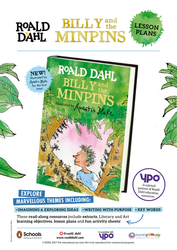 Billy and the Minpins by Roald Dahl - Lesson Plans | Teaching Resources