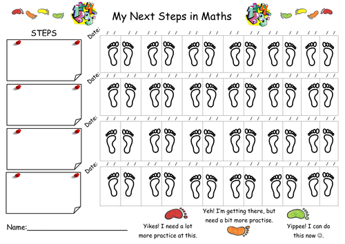 Next Steps Self Assessment Sheet. | Teaching Resources
