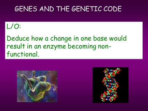 AS Biology_Genes and the triplet code | Teaching Resources