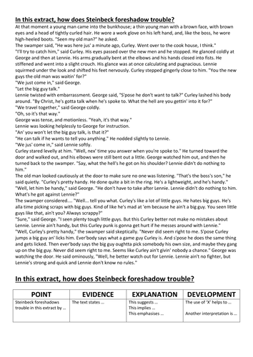 Of Mice and Men - Chapter 2. 4 lessons with differentiated resources ...