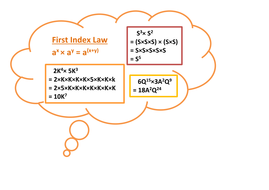 First & Second Index Laws Worksheets | Teaching Resources