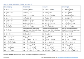 UKS2 (Year 5 and Year 6) four operations with fractions, mixed numbers etc. using BODMAS ...