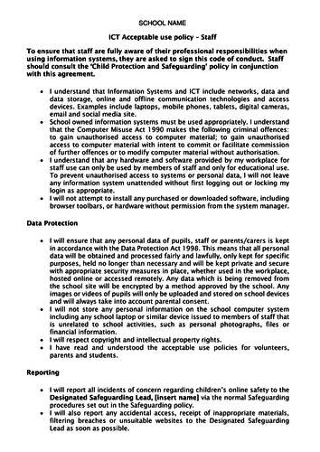 Online safety training powerpoint and acceptable use policies ...