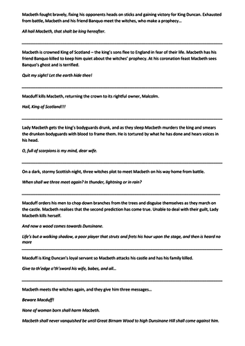 Context of Macbeth Week of Lessons | Teaching Resources