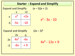 Expanding Triple Brackets (including Problem Solving GCSE questions ...