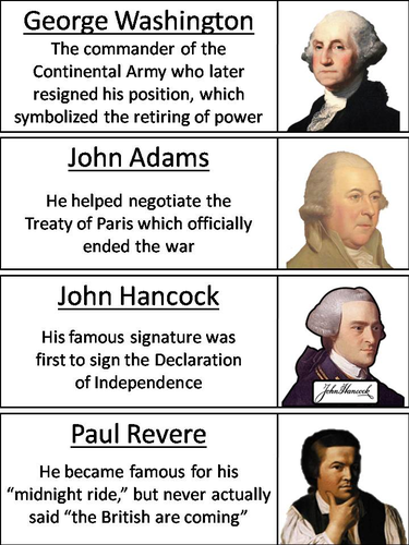 American Revolution Word Wall Cards | Teaching Resources