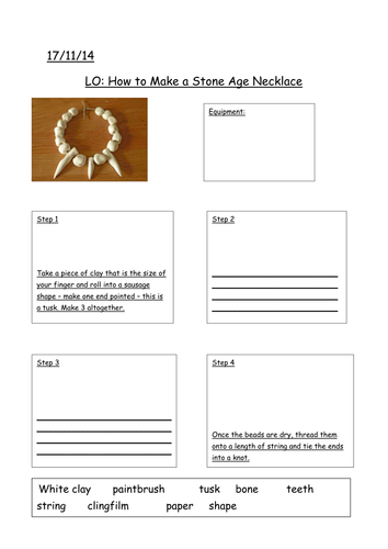 FINAL LESSON OF STONE AGE ART FOR LOWER KEY STAGE 2 | Teaching Resources
