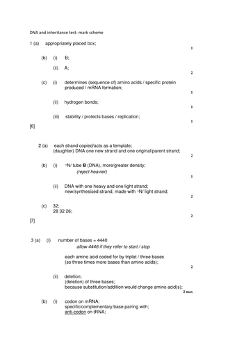 Edexcel SNAB Biology - Topic 2: Genes and Health - Topic 2C: DNA and ...