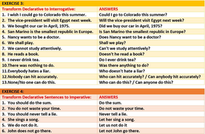 SENTENCES BY FUNCTION WORKSHEETS & ANSWERS | Teaching Resources