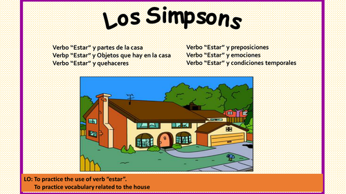 La Casa con Preposiciones y Verbo "Estar" | Teaching Resources