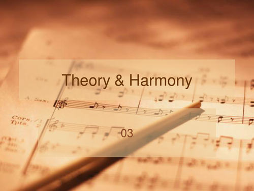 Music Theory & Harmony 3 - continuation of basic principles | Teaching ...