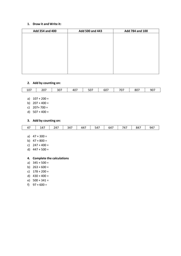 Year 3 Block 2 Addition and Subtraction - Week 1 | Teaching Resources Year 3 Block 2 Addition and Subtraction - Week 1 | Teaching Resources