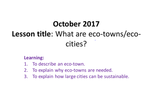Cities; mega cities, primate cities, world cities & sustainable cities ...