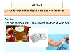 NEW AQA GCSE Chemistry Alcohols | Teaching Resources