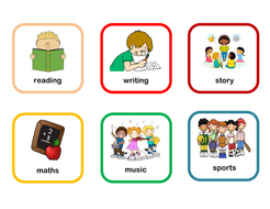 First Then Schedule for Autism ASD with visual activity tiles ...