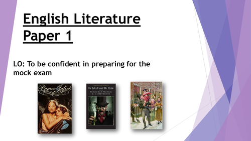 AQA English Literature Paper 1 Exam questions and revision | Teaching ...
